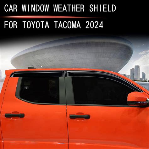 4x For Toyota Tacoma 2024 2025 Window Visor Vent Shades Sun Rain Guard