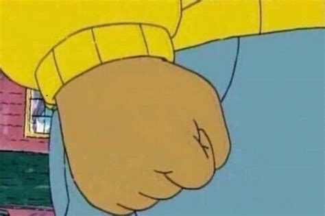Arthur Fist Meme Hoodie Joggers