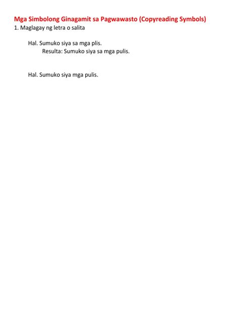 Copyreading Symbols Pdf