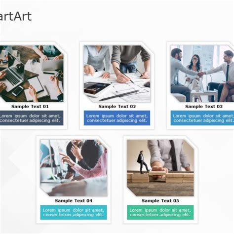 SmartArt Picture Horizontal List Steps