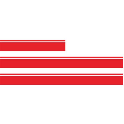 3 Pcs Car Hood Stripe Sticker Sports Decals Car Truck Diy Decal Stripes