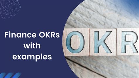 Finance Okrs With Examples The Finance Department Is Responsible… By