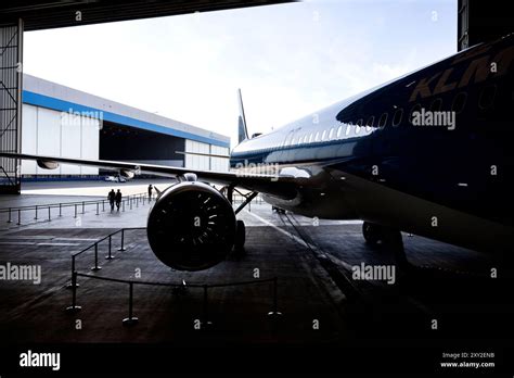Schiphol The First Klm Airbus A321neo After Landing From The Airbus Factory In Hamburg At