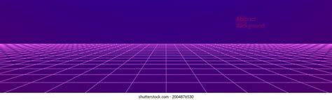 Vector Perspective Mesh Abstract Landscape Frame Stock Vector Royalty Free