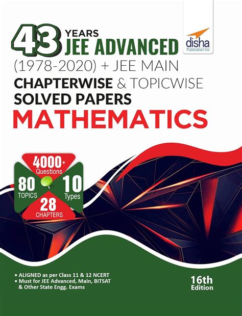 43 Years Jee Advanced 1978 2020 Jee Main Chapter Wise And Topic