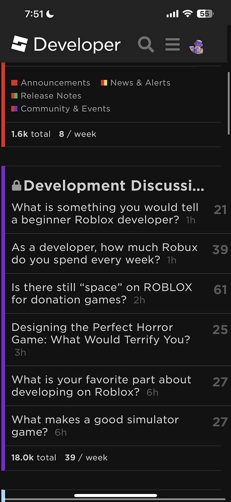 Roblox Dark Category Frontend Error Bulletin Board Developer Forum Roblox