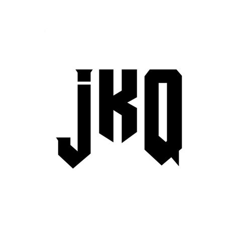 Projekt Logo Jkq Dla Firmy Technologicznej Jkq Logo Czarno Białe Kombinacja Kolorów Jkq Logo Jkq