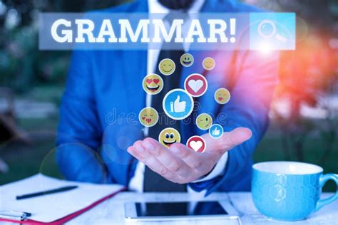 Handwriting Text Grammar Concept Meaning Whole System Structure Language Syntax And Morphology