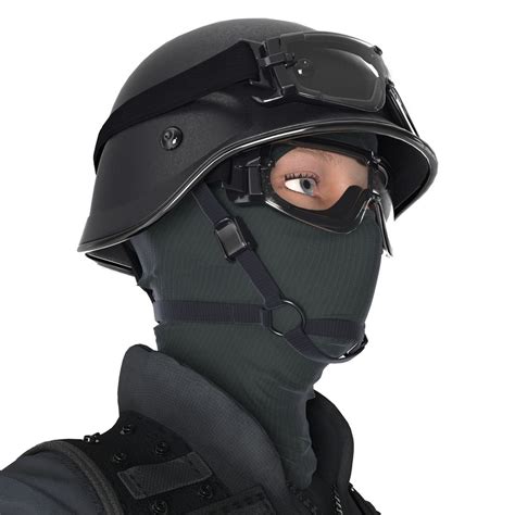 Swat Woman European Rigged 3d Model Turbosquid 1499445