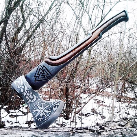 Carbon Steel Viking Axe Viking Axe Scorpion Mart