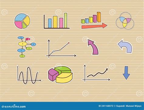 Illustration Collection Of Set Vector Chart Stock Vector Illustration
