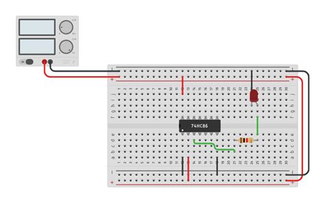 circuit design xor tinkercad