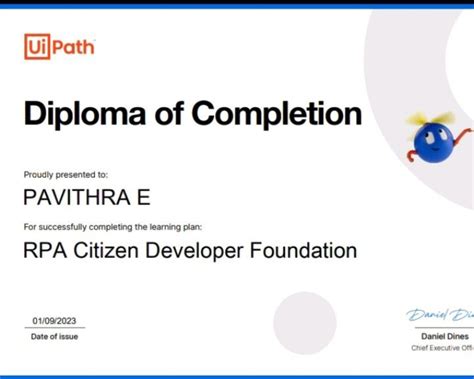 Pavithra E On Linkedin Uipath Skillathon