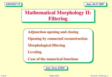 Ppt Mathematical Morphology Ii Filtering Powerpoint Presentation Free Download Id6527