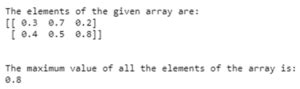 NumPy Max Working Of NumPy Max With Examples