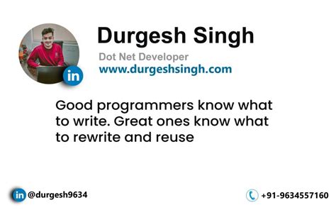 durgesh singh on linkedin programminginsights codereuse