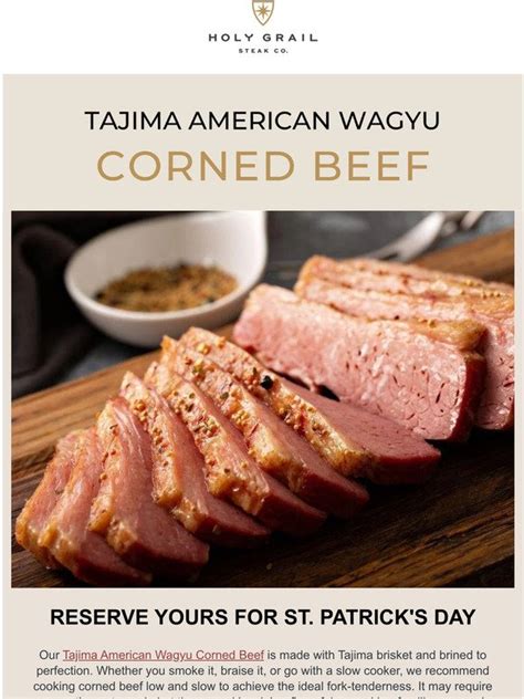 Holy Grail Steak 🍀 Youre In Luck Tajima Wagyu Corned Beef Is Now