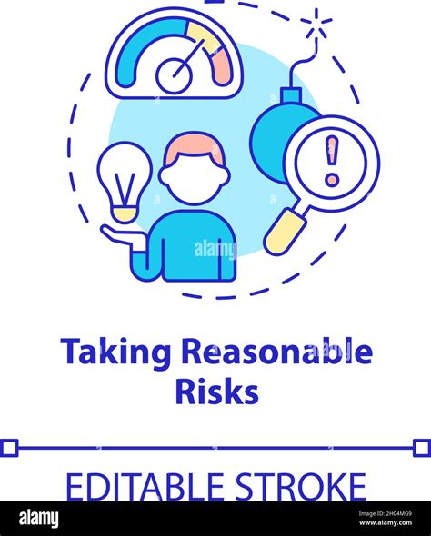 Taking Reasonable Risks Concept Icon Stock Vector Image And Art Alamy