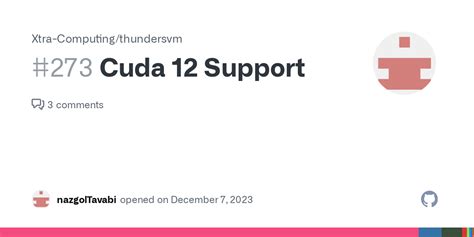 Cuda 12 Support · Issue 273 · Xtra Computingthundersvm · Github