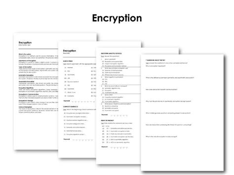 Encryption Teaching Resources