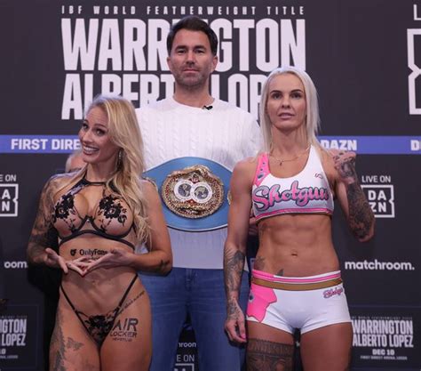 Ebanie Bridges See Through Lingerie During Weigh In Leaves Fans Open