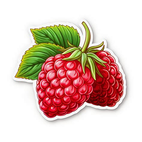 Raspberry Sticker Fruit Stickervinyl Stickerquality Sticker Etsy