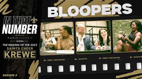 In That Number Season 3 Bloopers Saints Cheer Krewe 2023