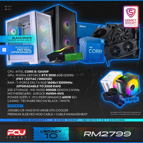 Pcu Legacy Pc Set Package 5 Years Warranty Intel I5 14400f