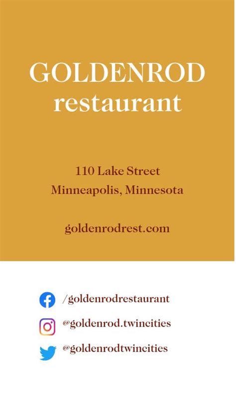 Dine In Restaurant Business Card Template By Musthavemenus