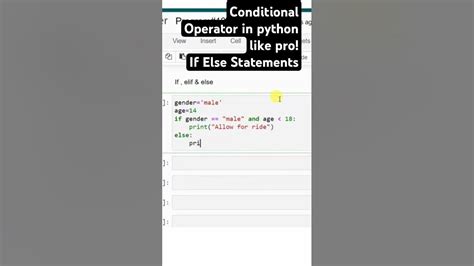 Python Conditional Operator A Quick Guide Intelligence Logic Shorts Ai Youtube