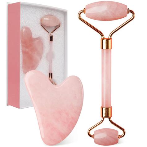 Baimei Icyme Jade Roller And Gua Sha Face Roller Redness Reducing Skin