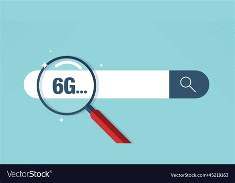 Search 6g Technology Concept Network Royalty Free Vector