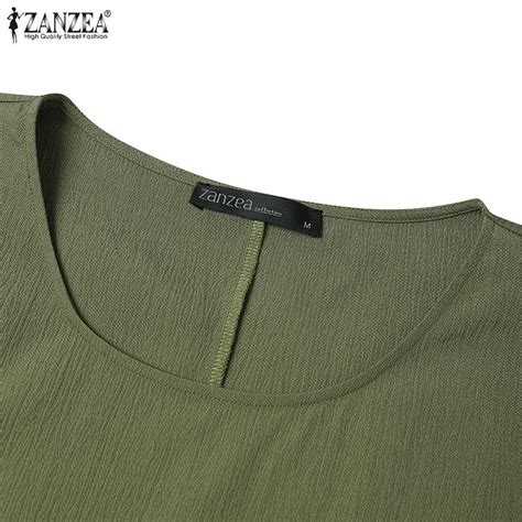 Zanzea Літня повсякденна сукня з коротким рукавом з коротким рукавом з кишенями купити недорого