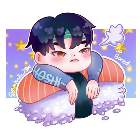 🍣sushi Hoshi Chibi Fanart🍣 Carat 캐럿 Amino