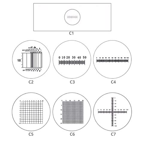 Microscope Eyepiece Reticle Graticule Micrometer For Measurement Laboratory Calibration Slide