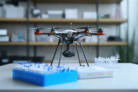 Drone Equipped For Scientific Research Prepares For Operation In A