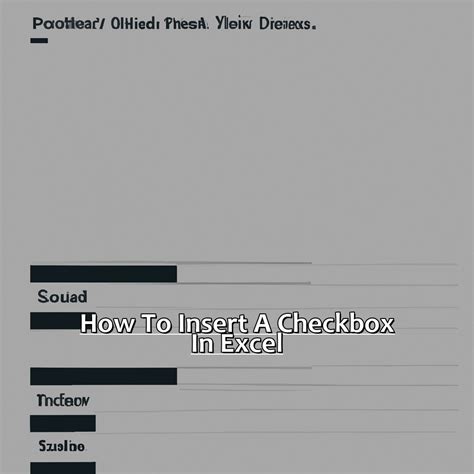 How To Insert A Checkbox In Excel Anders Fogh