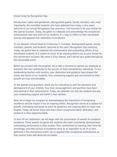 Emcee Script For Recognition Day Pdf Psychological Resilience Leadership Emcee Script For Recognition Day Pdf Psychological Resilience Leadership