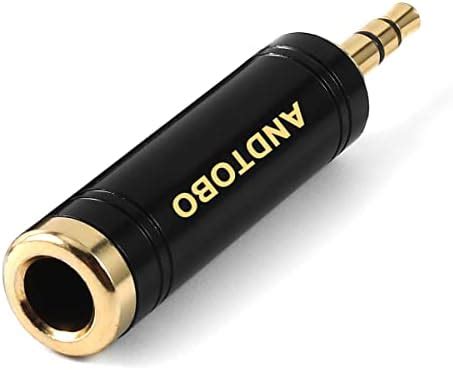 ANDTOBO Adattatore Per Cuffie Stereo In Rame Puro Da 2 Pezzi Da 6 35 Mm
