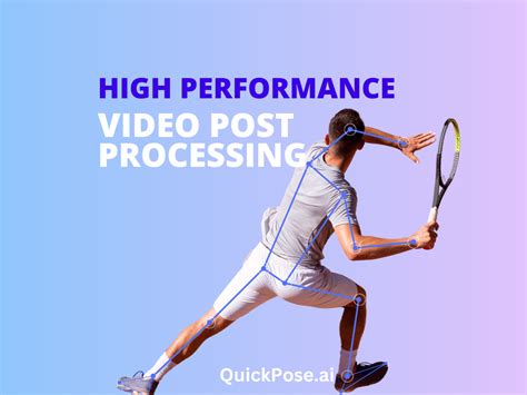 Introducing Video Post Processing For Pose Estimation QuickPose Ai