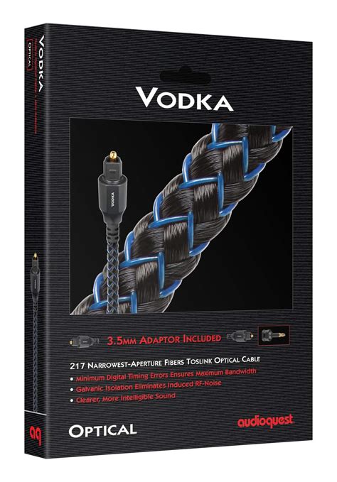 Audioquest Vodka Optical 164 Digital Toslink Fiber Optic Cable Mini