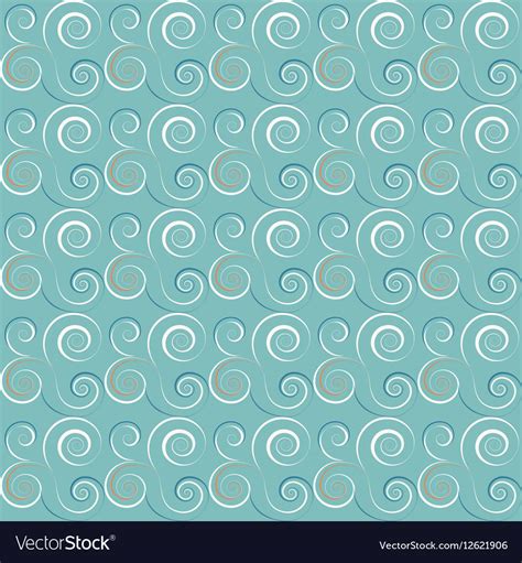 Seamless Spiral Pattern Swirl Twirl Lines Vector Image