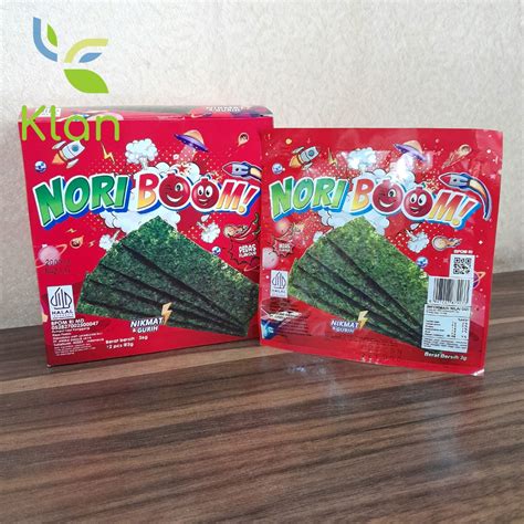Jual Nori Sachet Rasa Spicy Noriboom Rasa Spicy 3gr Nori Rumput Laut