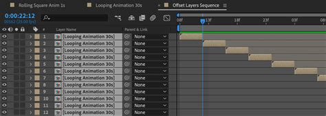 How To Automatically Stagger Or Offset Multiple After Effects Layers