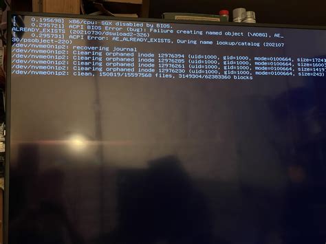 New Build Gets This Acpi Error After Install Can Only Boot If I Choose Recovery Mode Holding