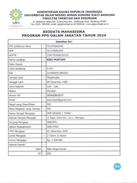 Kiki Mboidata Dan Pakta Integritas Pdf