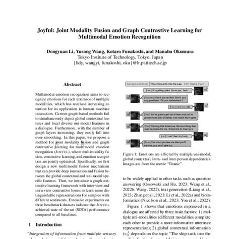 Joyful Joint Modality Fusion And Graph Contrastive Learning For Multimoda Emotion Recognition