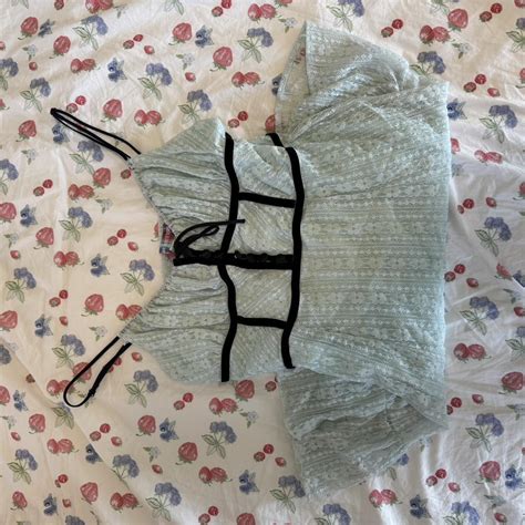Urban Outfitters Blue Mini Dress Worn Only A Few Depop