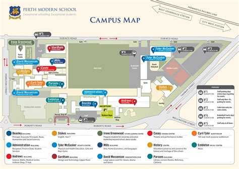 School Map Perth Modern School 61 8 9392 6855