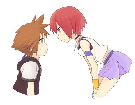 Sora And Kairi Kingdom Hearts Drawn By Jyaco7777 Danbooru